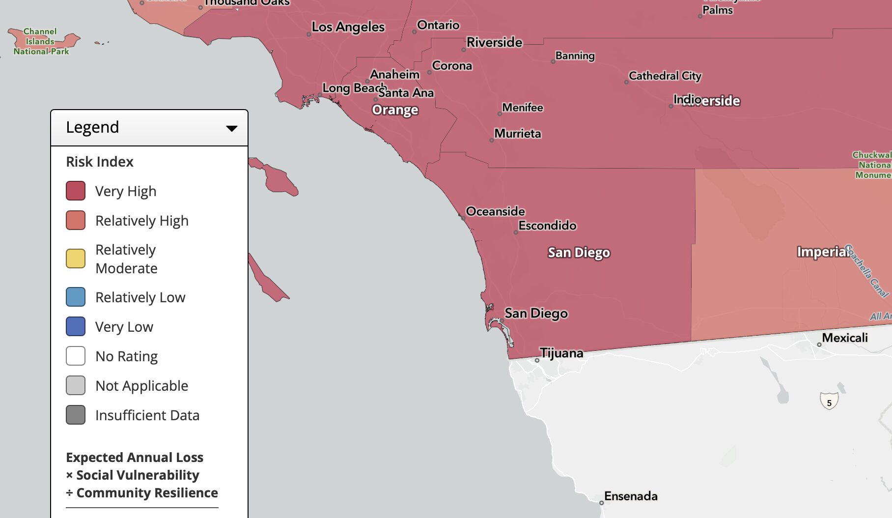 Maps - San Diego Urban Wildfire